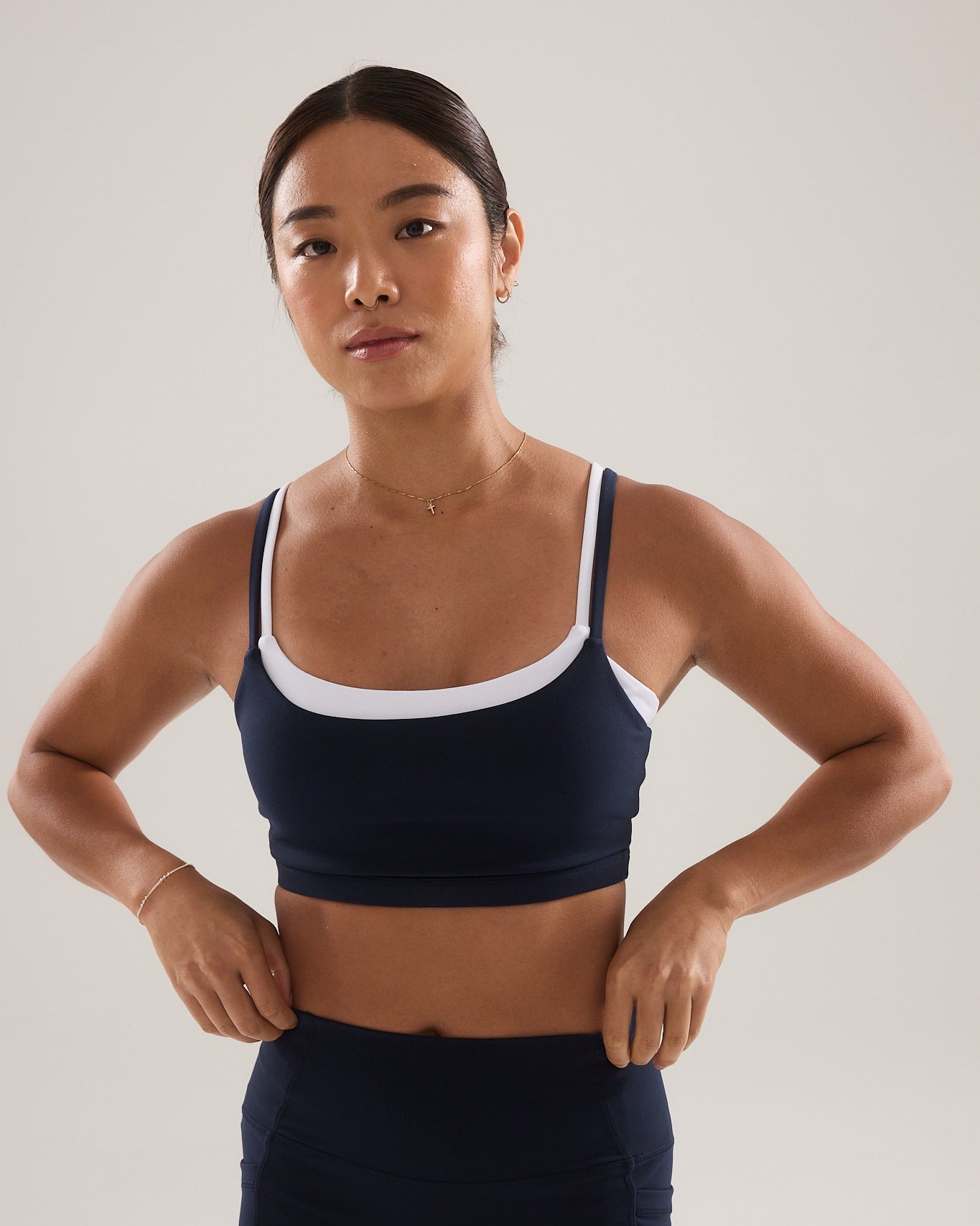 LevelUp Double Layer Bra in Dive | Anya Active | Activewear Singapore
